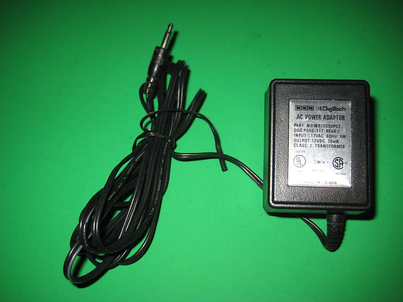 DOD Digitech Power Supply AC Adaptor 12V 50mA DC Model DOD | Reverb