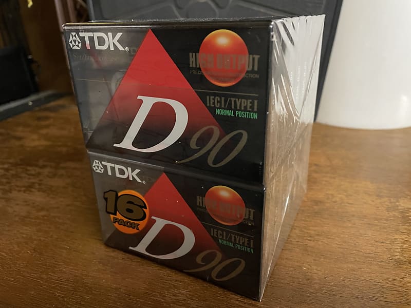 TDK D90 16 Pack NOS Vintage 90 Minute Recordable Cassette | Reverb