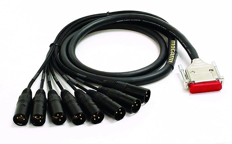 Mogami Gold DB25 XLRM 30' feet 8-channel Analog Interface XLR | Reverb