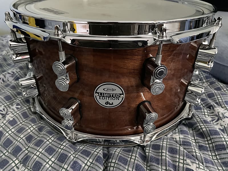 Pdp LTD limited edition Walnut finish stain 14” snare DW | Reverb