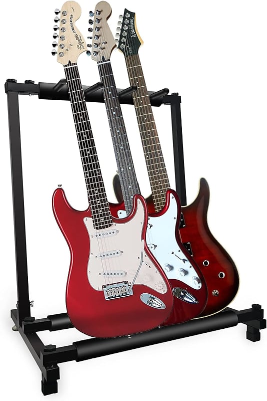 Multi Guitar Stand, 3 Guitar Stand Rack, Folding Guitar | Reverb