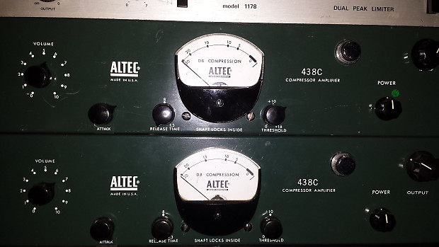 Altec 438c tube compressor with Beatles/EMI RS124 | Reverb