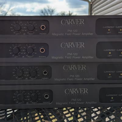 Carver Pm-120 Magnetic field Power Amplifier | Reverb