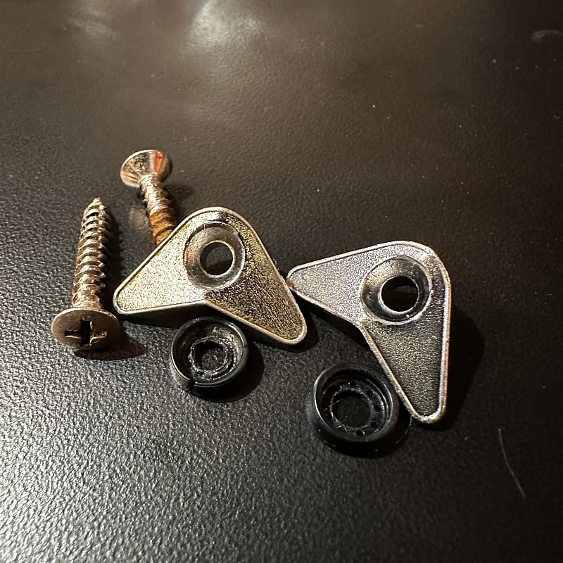 Vintage 1980's Ibanez Vee-Wing V Strap Buttons + Mounting | Reverb