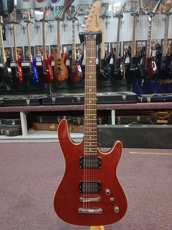 Samick LSR-25 Red HH Electric Guitar w/Gig Bag *** FREE | Reverb