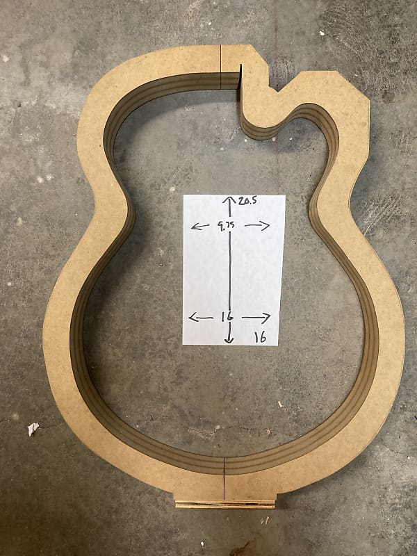 16” Archtop Guitar Mold - Estate of Luthier Bill Moll | Reverb