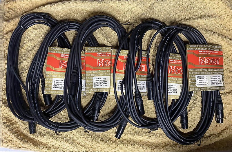 4 Hosa MMK-020 cables, 20 feet | Reverb