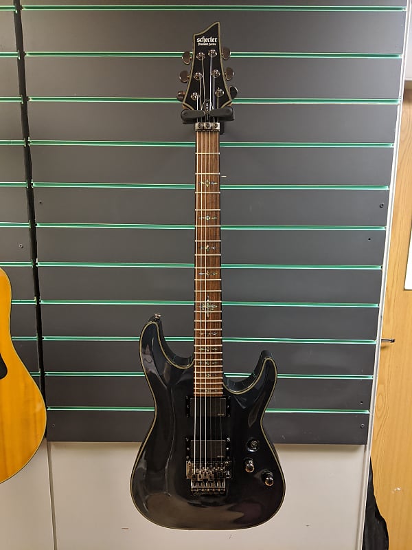 Schecter Damien Elite-6 FR Dark Metallic Blue 2010 Electric | Reverb