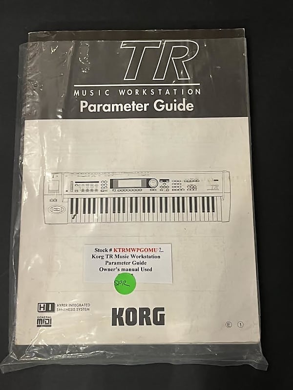 Korg TR Music Workstation Parameter Guide Owner's Manual | Reverb