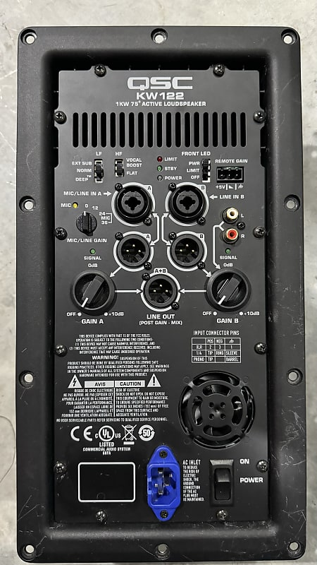 QSC KW122 Amp Module 1000W Class D Continuous Fully Working | Reverb