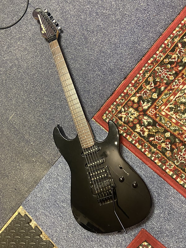 Squier Showmaster 2004 - Black sparkle Floyd Rose Reverse | Reverb