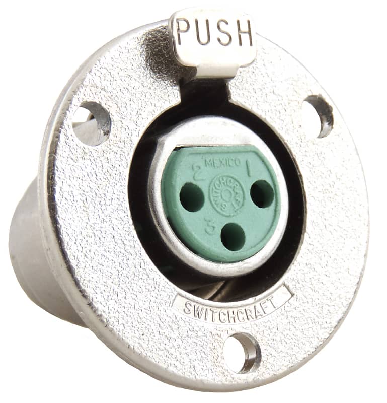 Switchcraft C3F 3-Pin Female XLR Panel/Chassis Mount | Reverb