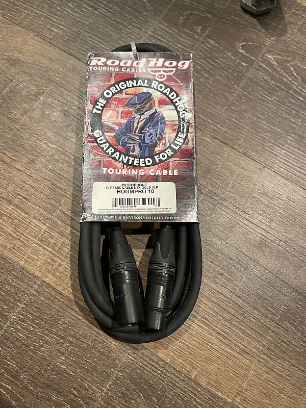 Road Hog 10 Foot Mic Cable NTK Gold XLR Microphone | Reverb