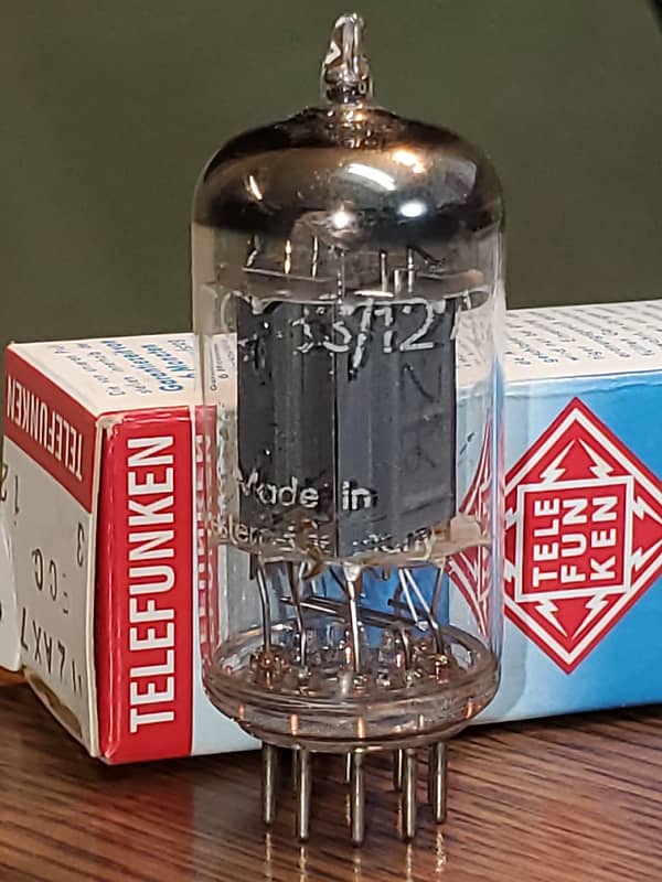 Telefunken 12AX7/ECC83 Tall Ribbed Plates MaxiPreamp2/TV-7 | Reverb