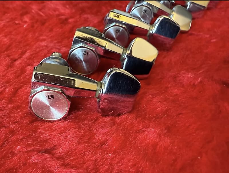 Gotoh Crown Head octagon Tuners 1970s - Chrome | Reverb