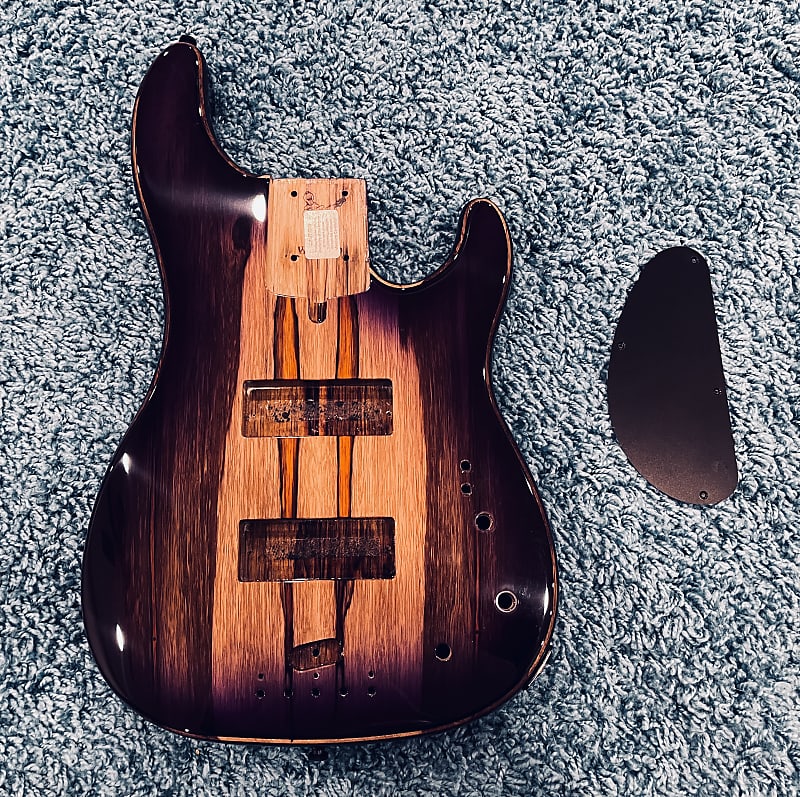 Warmoth Deluxe 5 P Bass 2020 Purple to clear burst | Reverb