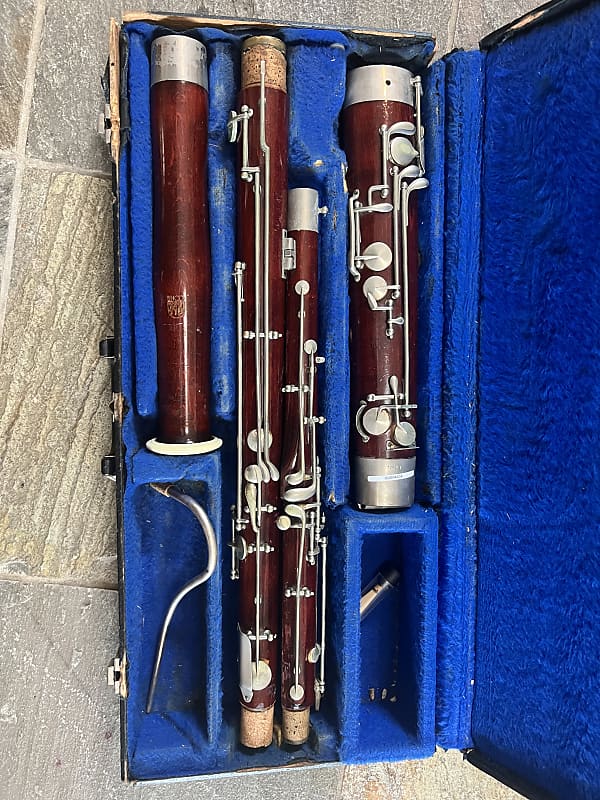 Wood Bassoon, with case and bocal, Conn brand. USA | Reverb