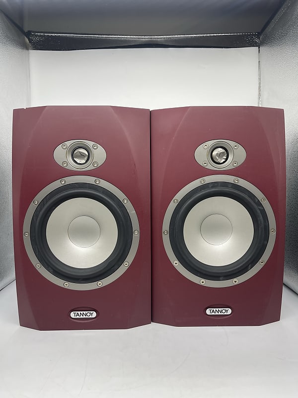 Tannoy Reveal 6P Passive Speaker Studio Monitors Burgundy | Reverb