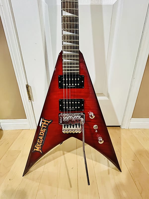 Jackson V 1997 - Red Swirl | Reverb