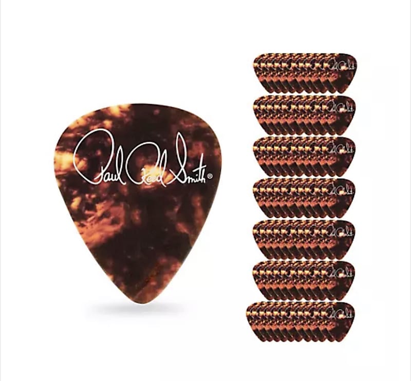 PRS Classic Tortoise Shell Celluloid Pick 72-Pack THIN | Reverb