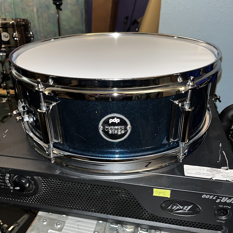 PDP by DW 14"x5.5" Wood Snare Drum 2023 - Royal Blue Sparkle | Reverb