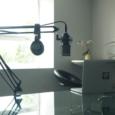 Rockville RockPop Curve Recording Mic Pop Filter Curved Mesh | Reverb