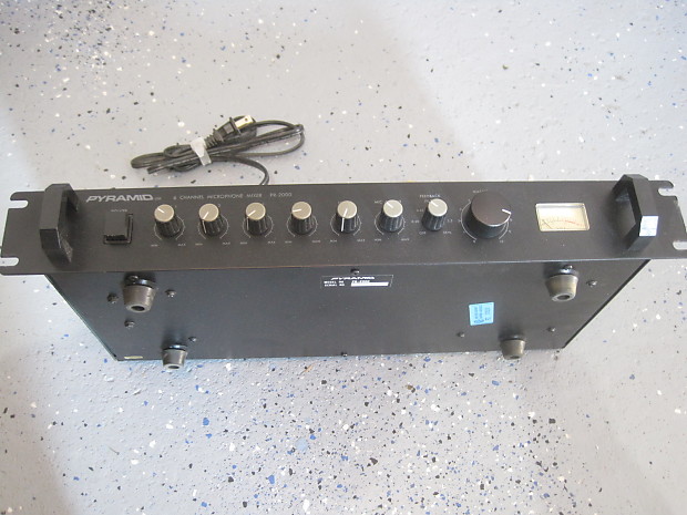 Pyramid PR-2000 6-channel Mic Microphone Mixer PR2000 | Reverb
