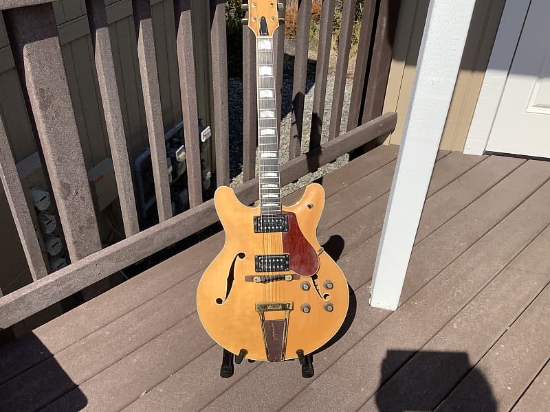 Yamaha SA90 1973 Natural Finish Semi-Hollow Body Electric | Reverb