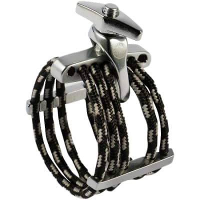 Silverstein Works Brushed Silver Medium HR Alto Sax Ligature | Reverb