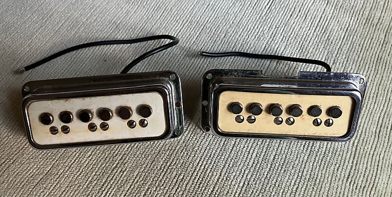 DeArmond Dynasonic Pickup Set 1960s - White | Reverb