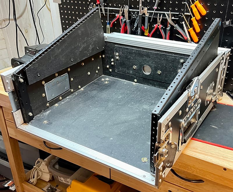 Road Ready 10U Slant Rack, 4U Vertical Rack - Black / Silver | Reverb