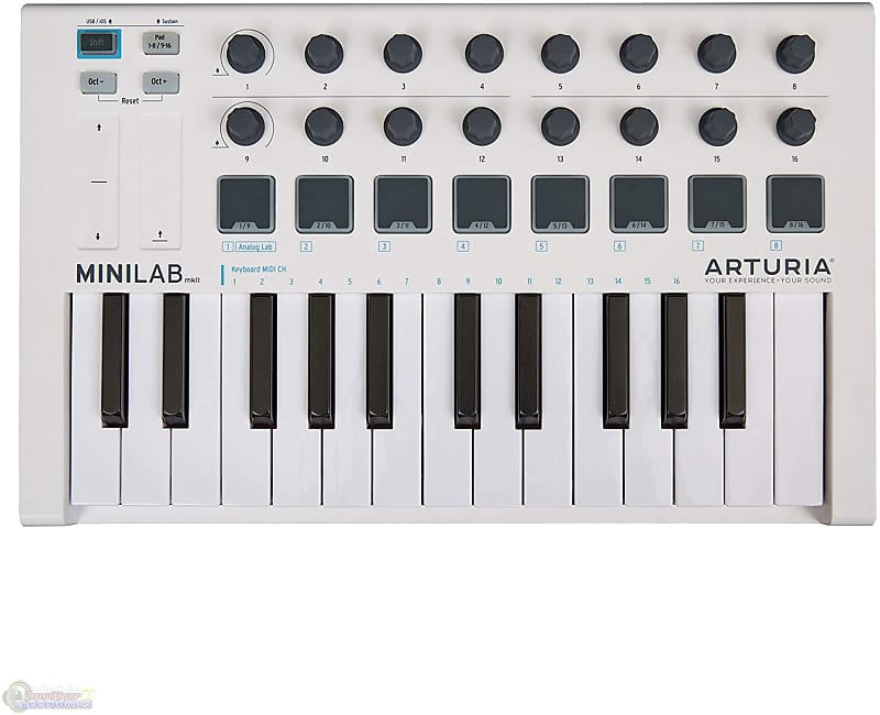 Mint Arturia Minilab (White) RH100 MKII Universal MIDI | Reverb