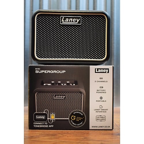 Laney Mini SuperG SuperGroup Battery Powered Portable Guitar | Reverb