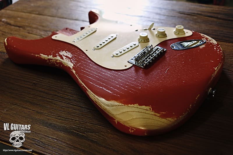 Stratocaster Fiesta Red Relic Body | Reverb