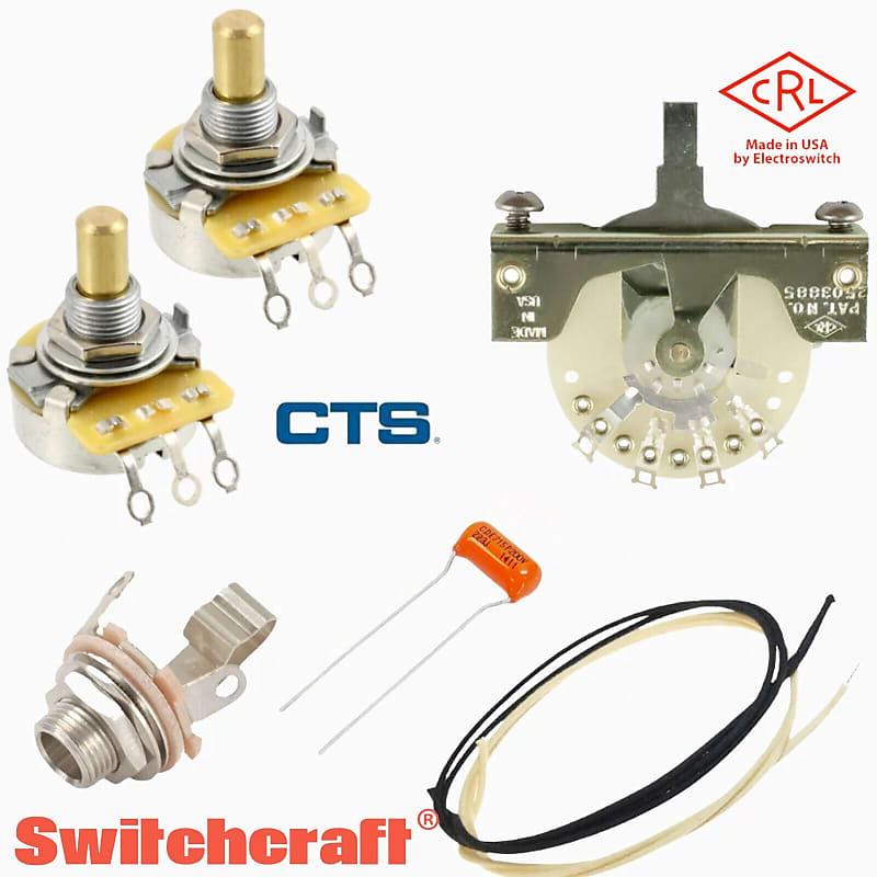 NEW Wiring Kit for Telecaster® 3-Way CRL Switch CTS 250K | Reverb