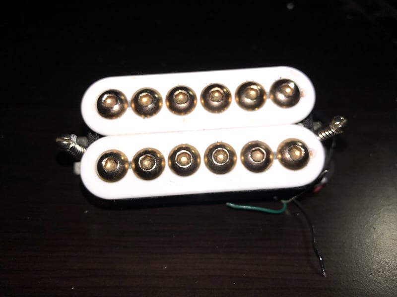 Seymour Duncan Invader bridge white gold poles pickup | Reverb