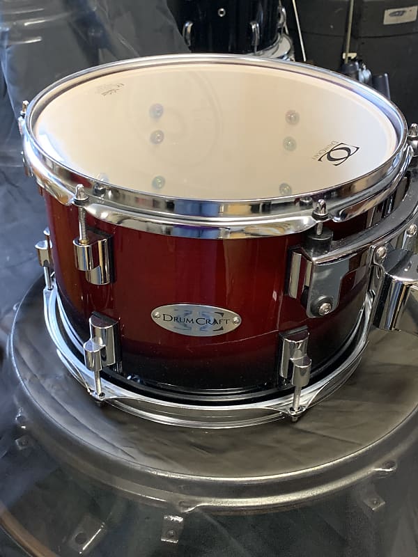 DrumCraft 8”x12” Rack Tom with Suspension Mount 2000s Red To | Reverb