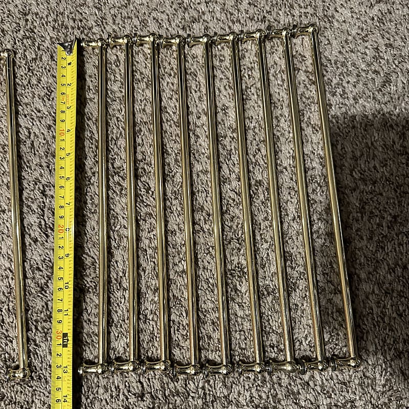 dFd 13 inch bass drum tube lugs 2022 - Polished Brass | Reverb