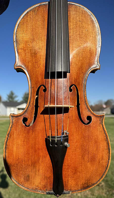 Grafted Old Violin labeled “Carlo Anselmo in Cremona | Reverb Canada