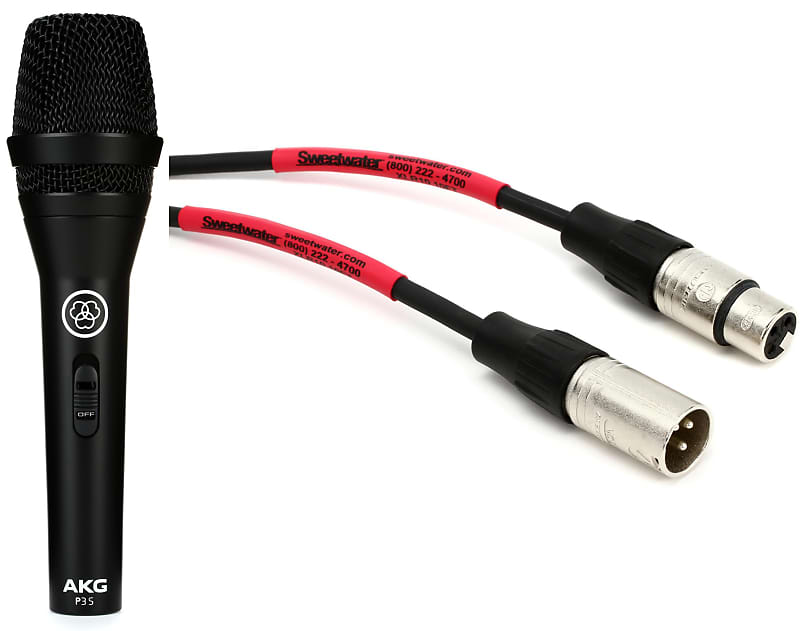 AKG Perception P3 S Cardioid Dynamic Vocal Microphone with | Reverb