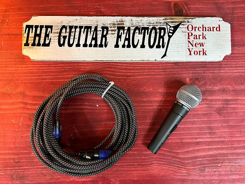Shure SM58 (S) Switch with 20' Braided XLR Cable | Reverb