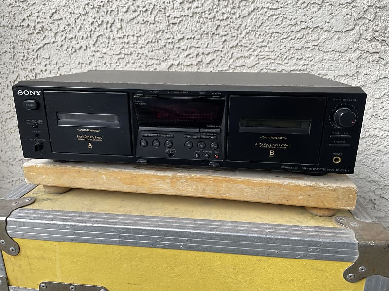 Vintage Sony TC-WE475 Dual Stereo Cassette Deck 90S - Black | Reverb
