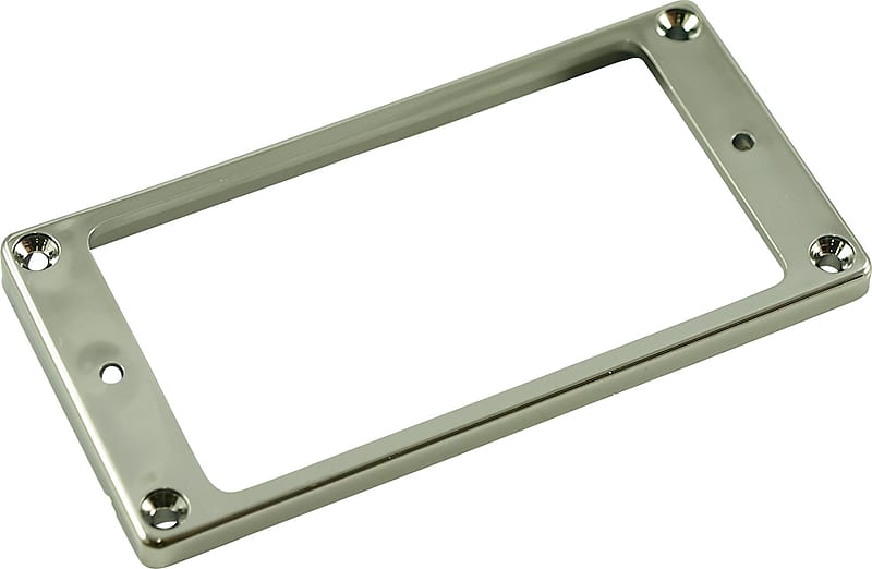 WD Plastic Humbucker Pickup Mounting Ring - Flat - Chrome - | Reverb