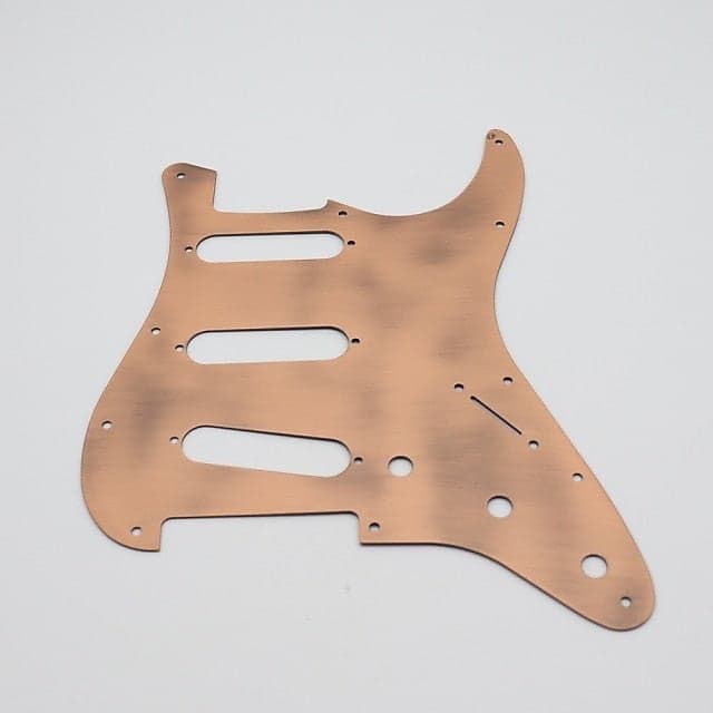 metal pickguard stratocaster - 1pcs SSS Red copper | Reverb