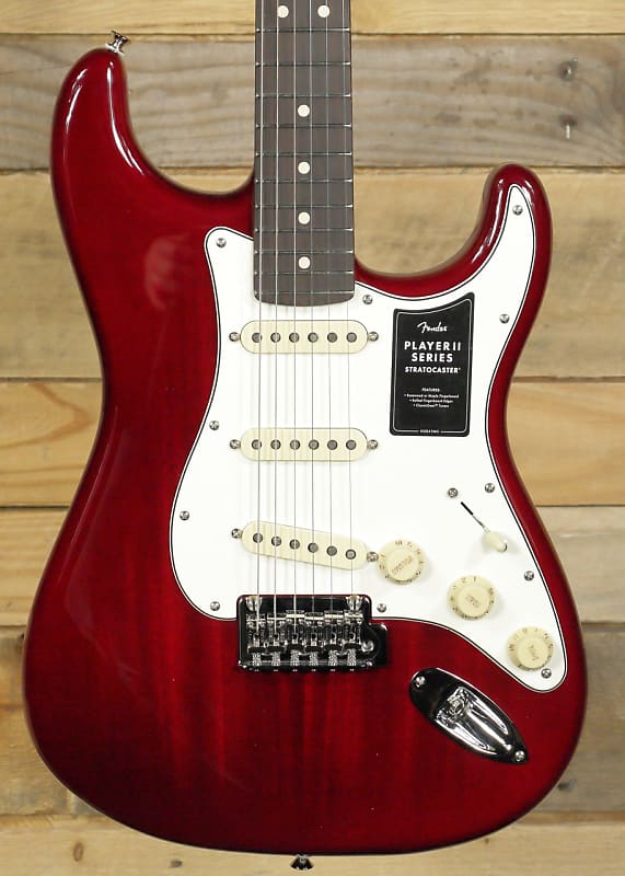 Fender Player II Stratocaster Transparent Cherry Burst w/ | Reverb