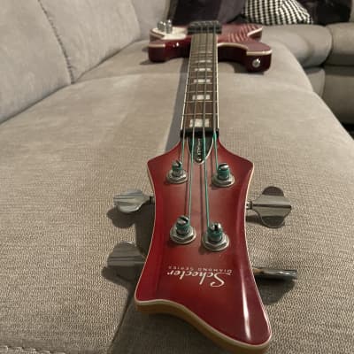 Schecter Diamond Series Stargazer Bass 2000s - Crimson Ghost | Reverb
