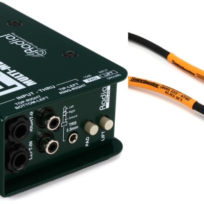Radial ProAV2 2-channel Passive A/V Direct Box Bundle with | Reverb
