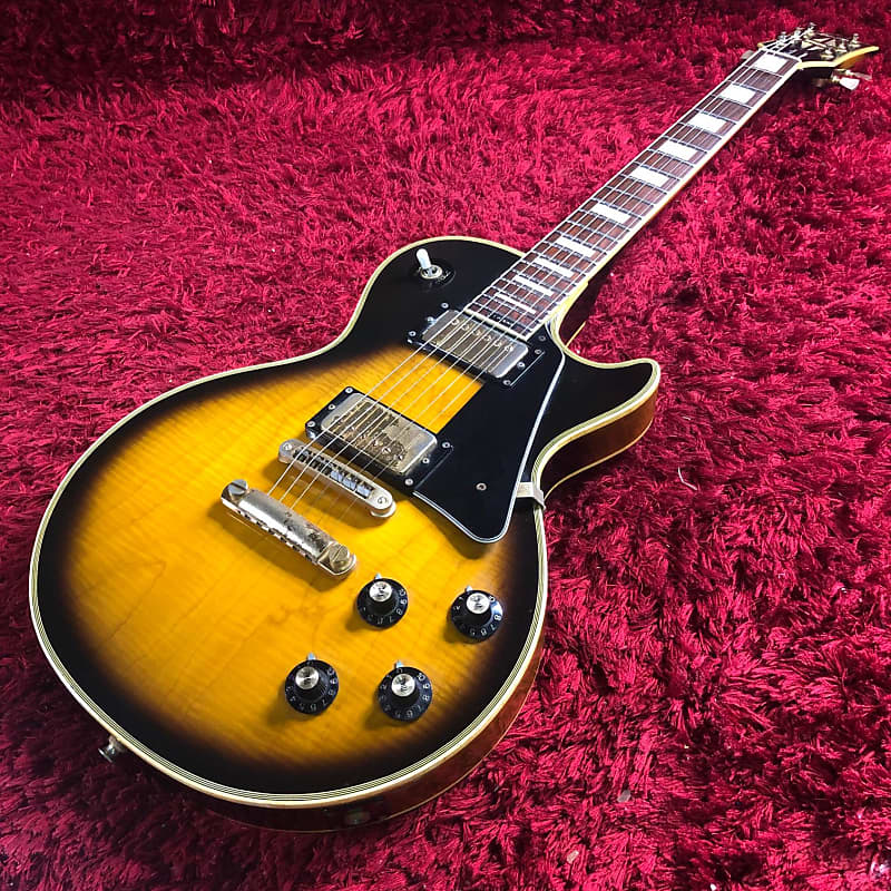 Electric Guitar Les Paul Custom Aria Pro 2 LC-500 Sunburst | Reverb