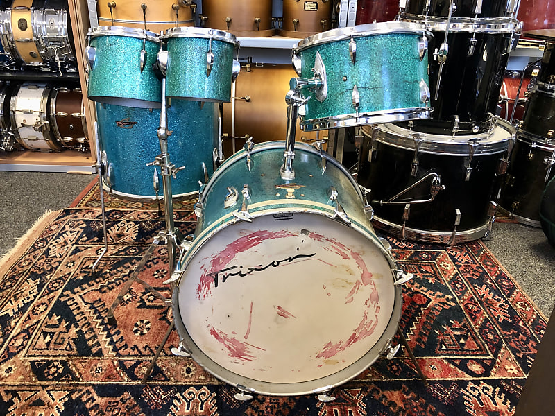 1960s Trixon Luxus in Green Sparkle (13/16/20) | Reverb