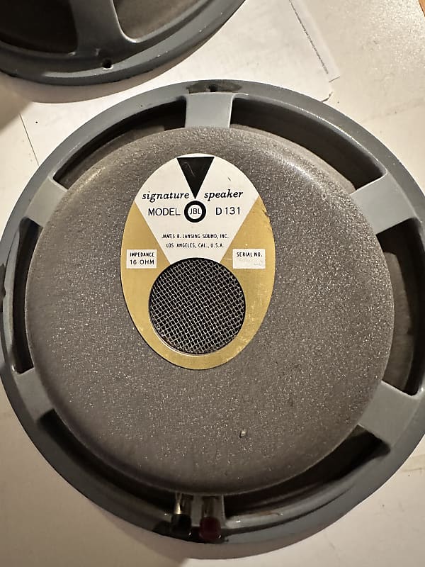 JBL D131/D120 | Reverb